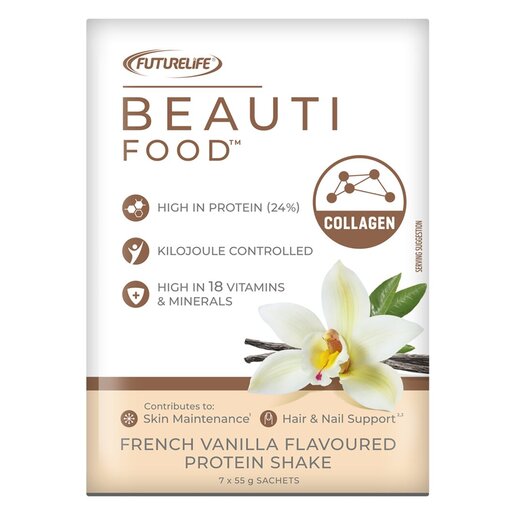 Futurelife Beauti Food Nutritional Shake French Vanilla 7 x 55g Sachets ...