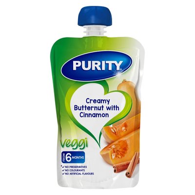 Purity Pouch Creamy Butternut with Cinnamon 110ml from 6 Months | PnP