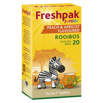 Freshpak Junior Peach & Apricot Flavour Rooibos Tea 20 Pack | PnP