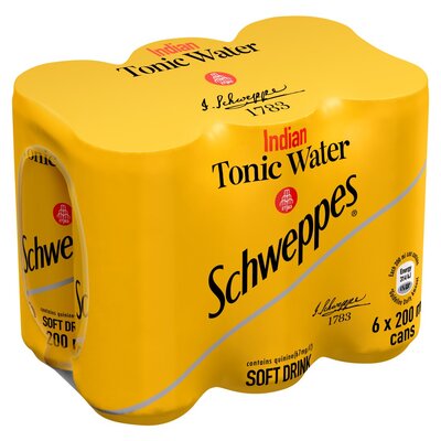 Schweppes Tonic Water Can 200ml x 6 | PnP