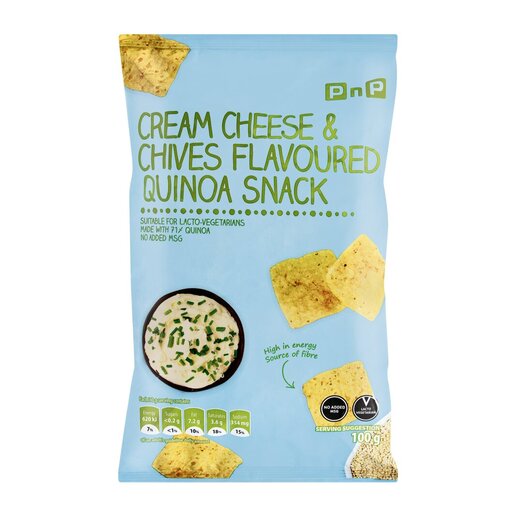 PnP Cream Cheese & Chives Flavoured Quinoa Snack 100g | PnP
