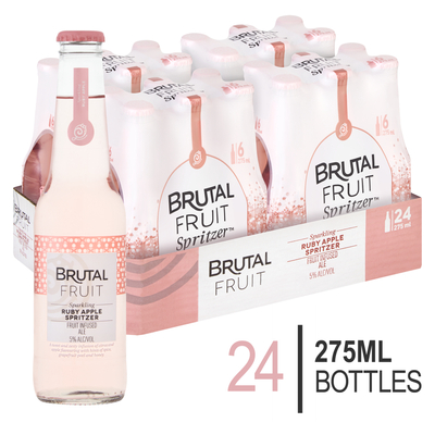 Brutal Fruit Ruby Apple Spritzer 24 x 500ml | PnP