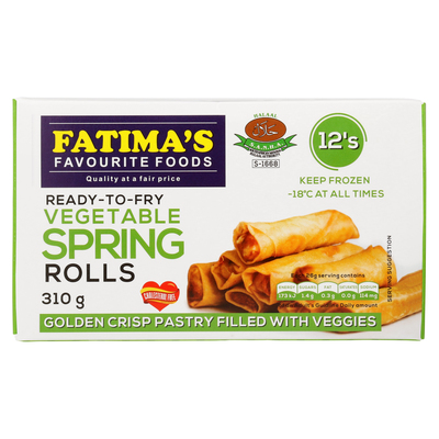 Fatima's Vegetable Springrolls 12 Pack | PnP