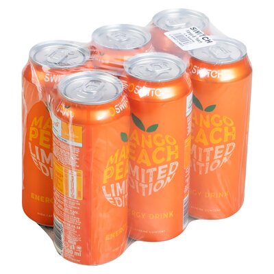 Switch Mango & Peach Energy Drink 6 x 500ml | PnP