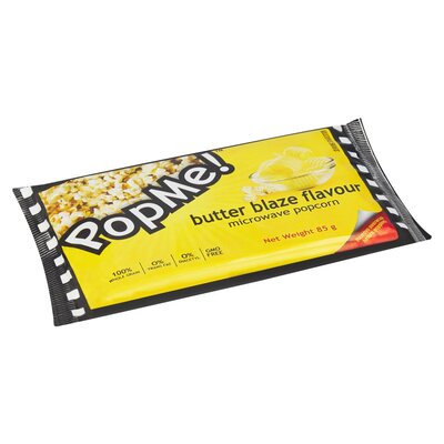Pop Me Butter Blaze Flavoured Microwave Popcorn 85g | PnP