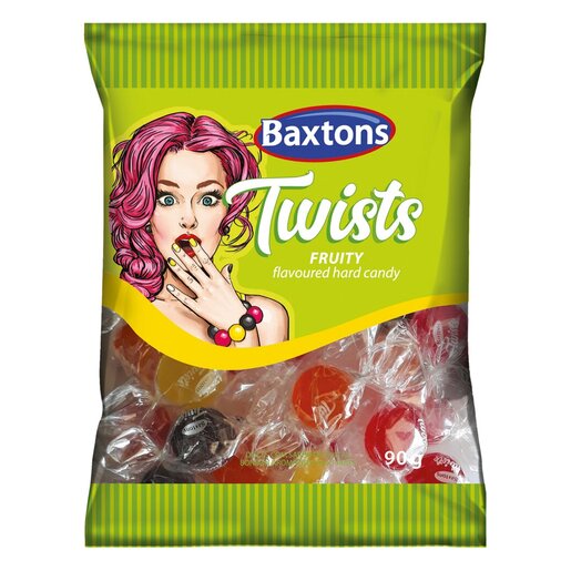 Baxtons Twists Fruity Flavoured Hard Candy 90g | PnP