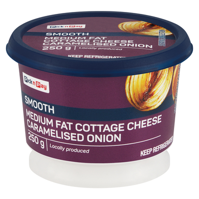 PnP Caramelised Onion Medium Fat Cottage Cheese 250g | Smart Price ...