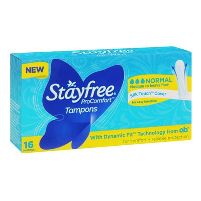 Stayfree Tampon Pro Comfrt Norm 16ea | PnP