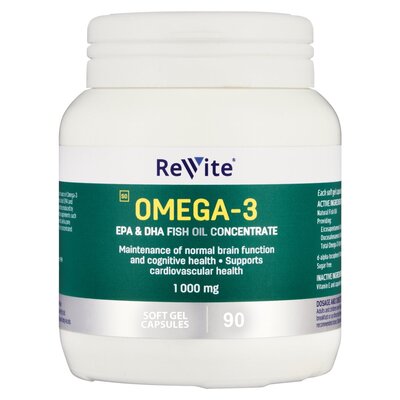 Revite Omega 3 S Oil 1g 90 Capsules | PnP