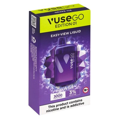 Vuse Go 3000 3% Grape Ice Disposable Vape | PnP