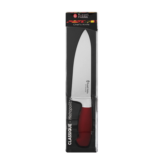 RUSSELL HOBBS Classique Stainless Steel Red Chef Knife | PnP
