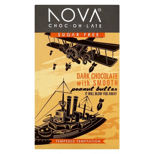 Nova Chocolate Tempered Temptation Peanut Butter Sugar Free Dark ...