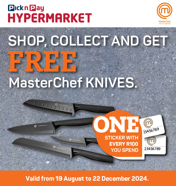 Shop, Collect and get FREE MasterChef knives| Pick n Pay Hypermarket | PnP