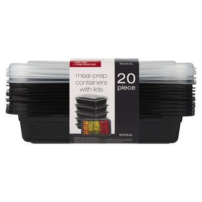 O2 20 Piece Meal Prep Containers 850ml | PnP
