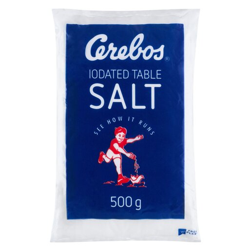 Cerebos Salt Iodated Table Poly 500g | PnP