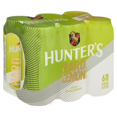 Hunters Hard Lemon Can 6 x 440ml | PnP