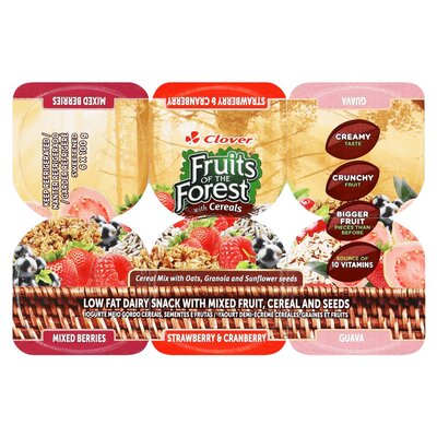 Clover Fruits of the Forest Guava & Cereal Dairy Snack 6 x 100g | PnP
