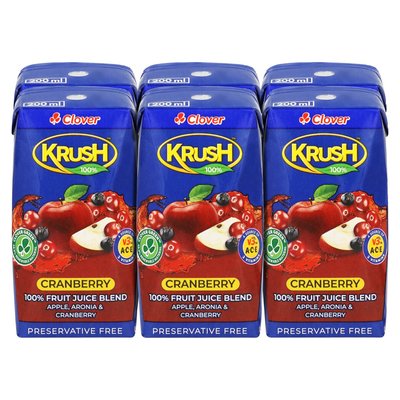 Clover Krush 100% Cranberry Fruit Juice UHT 1L | PnP