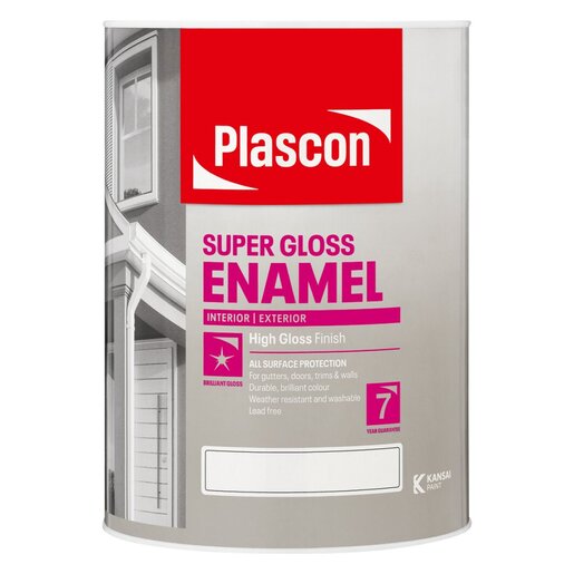 Plascon Battleship Grey Interior & Exter Super Gloss Enamel Paint 5L ...
