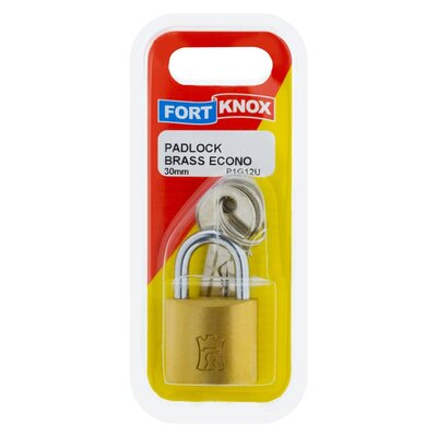 Fort Knox Brass Econo Padlock 30mm | PnP