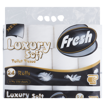 Fresh Luxury Soft 2Ply 350 Sheet 24 Pack | PnP