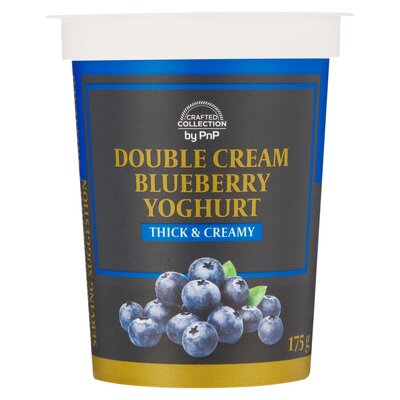 Crafted Collection Double Cream Blueberry Flavoured Yoghurt 175g | PnP