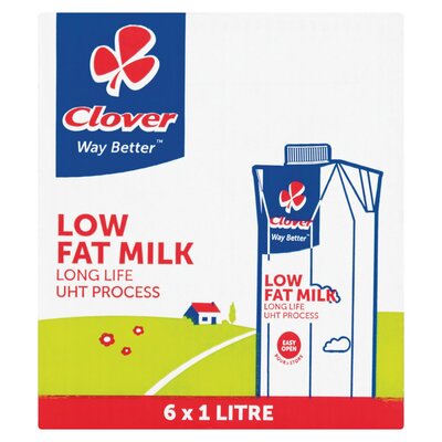 Clover Low Fat Uht Milk 6 x 1L | PnP