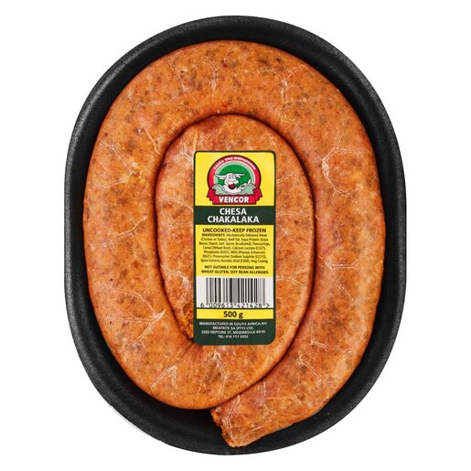 Vencor Chakalaka Braai Wors 500g | PnP