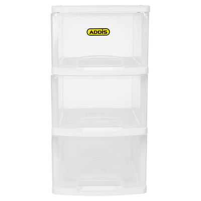 Addis 3 Drawer Slim Line White | PnP
