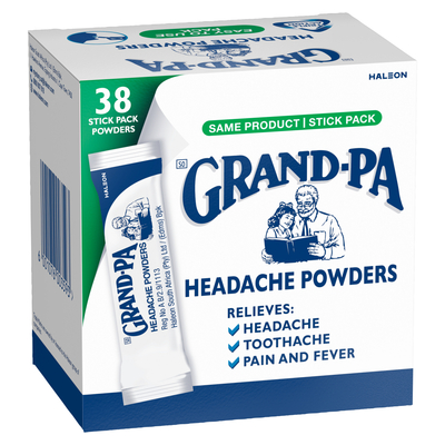 Grand-pa Headache Powder Regular Stick Pack 38 Pack | Smart Price ...