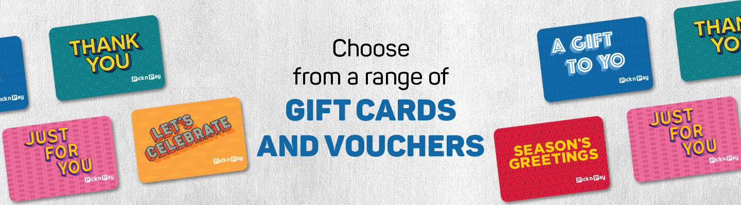 Electronic Vouchers & Gift Cards | PnP Home