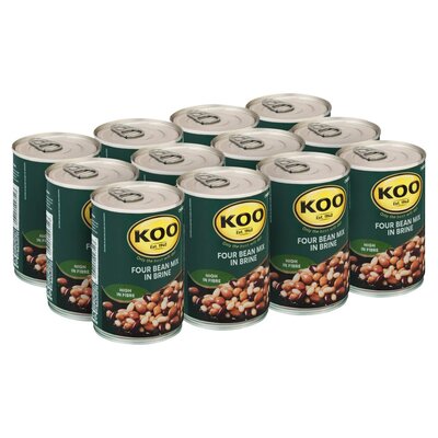 Koo Four Bean Mix in Brine 410g x 12 | PnP