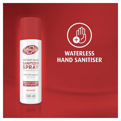 Lifebuoy Total 10 Instant Hand Sanitizer Spray 120ml x 1008 | PnP