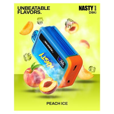 Nasty Peach Ice 5.0% Rechargeable 9000 Puffs Disposable Vape | PnP