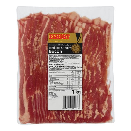 Eskort Streaky Bacon 1kg | Smart Price Specials | PnP Home