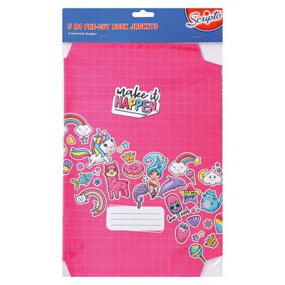 Scripto Assorted Book Cover A4 5 Pack | PnP