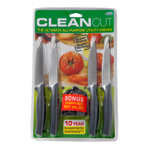 Clean Cut Utility Knives Grey 4 Pieces | Smart Price Specials | PnP Home