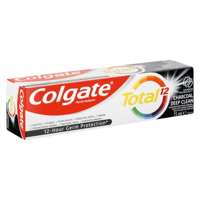 Colgate Total 12 Charcoal Deep Clean Antigerm Multibenefit Toothpaste ...