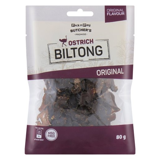 PnP Sliced Ostrich Biltong 80g | PnP