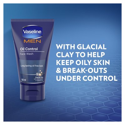 Vaseline For Men Face Wash Oil Control 100ml | PnP