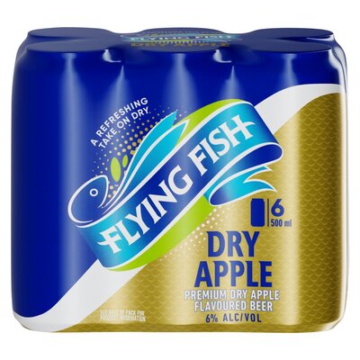 Flying Fish Dry Apple Can 6 x 500ml | PnP