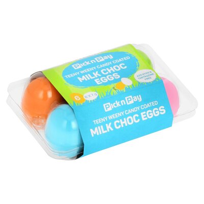 PnP Teeny Weeny Candy Coated Milk Chocolate Eggs 6 Pack | PnP