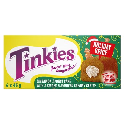 Tinkies Holiday Spice Festive Edition Sponge Cake 6 x 45g | PnP