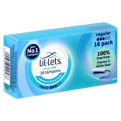 Lil-Lets Non-Applicator Tampons Regular 16 Pack | PnP