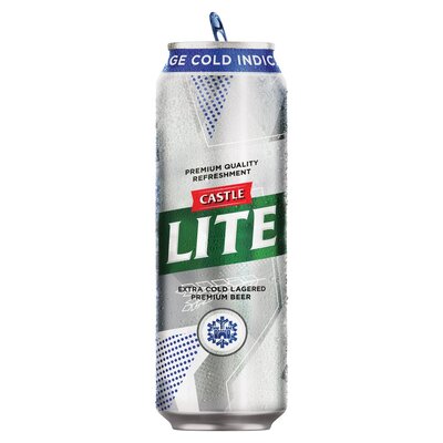 Castle Lite Premium Lager Beer 500ml | PnP