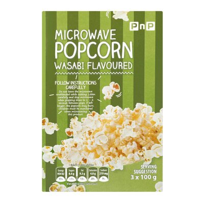 PnP Wasabi Flavoured Microwave Popcorn 3 x 100g | PnP