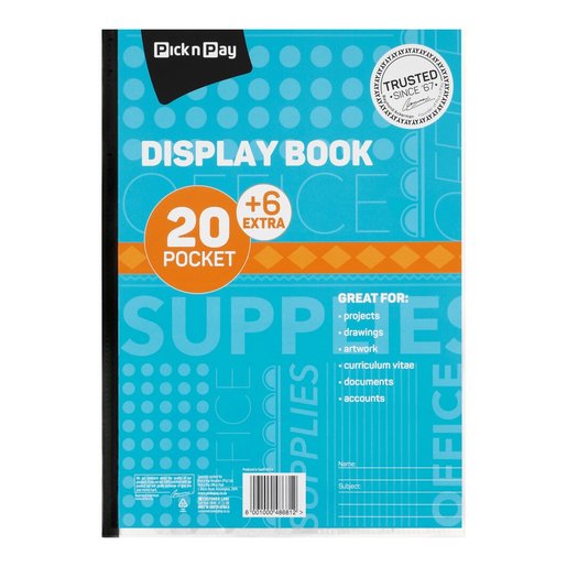 PnP Display Book A4 20 + 6 Pocket | PnP