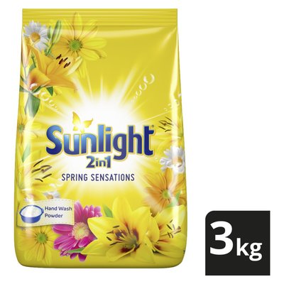 Sunlight Spring Sensations 2in1 Hand Washing Powder Detergent 3kg ...