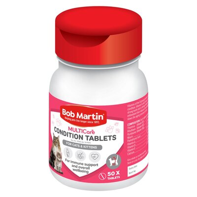 Bob Martin Multicare Condition Tablets For Cats & Kittens 50 Pack | PnP