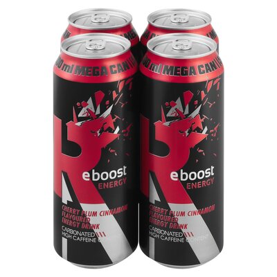 Reboost Energy Drink Cherry, Plum & Cinnamon 4 x 500ml | PnP